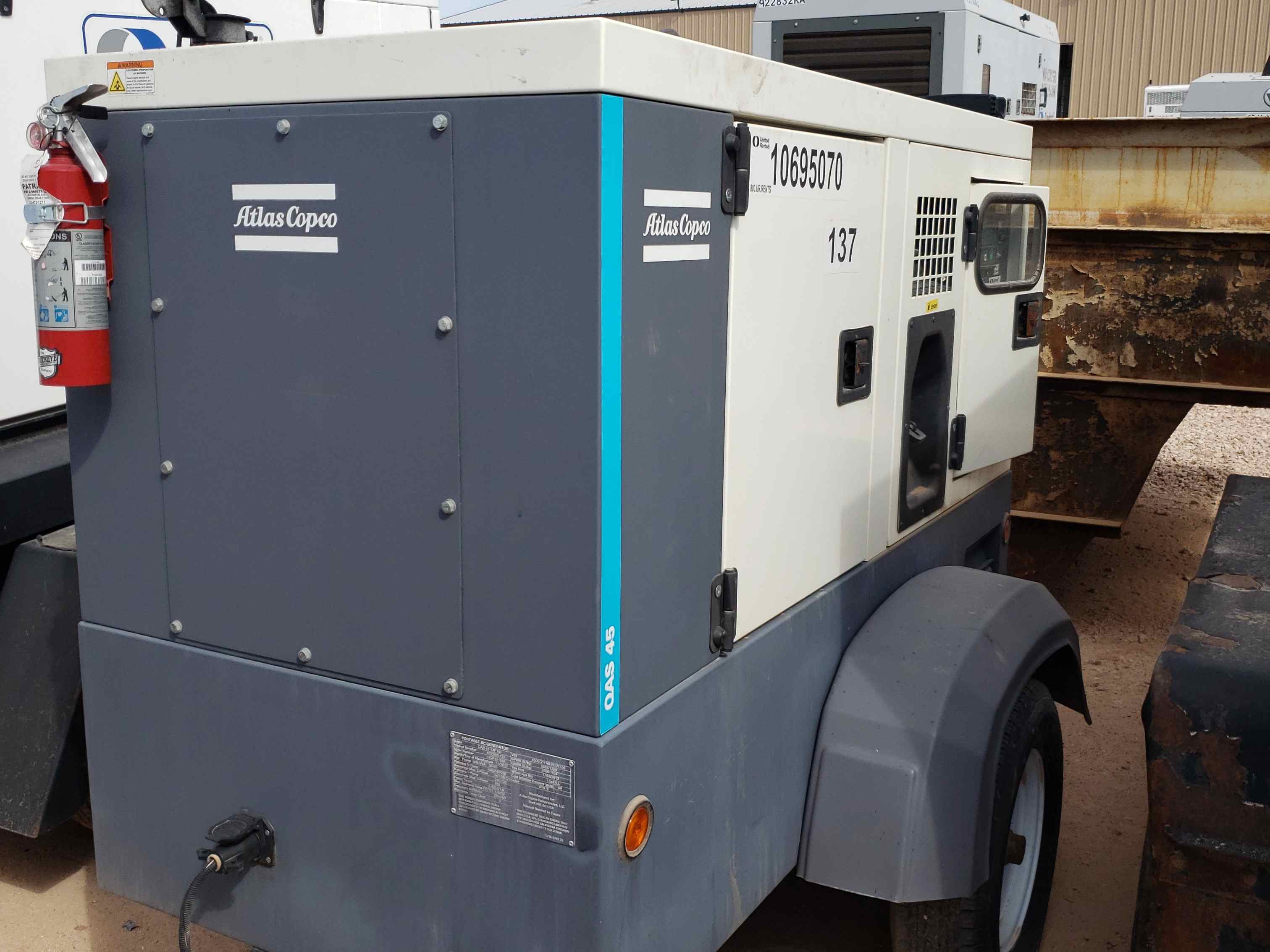 Used 2017 Atlas Copco QAS 45 T4F For Sale in Houston, TX | United Rentals
