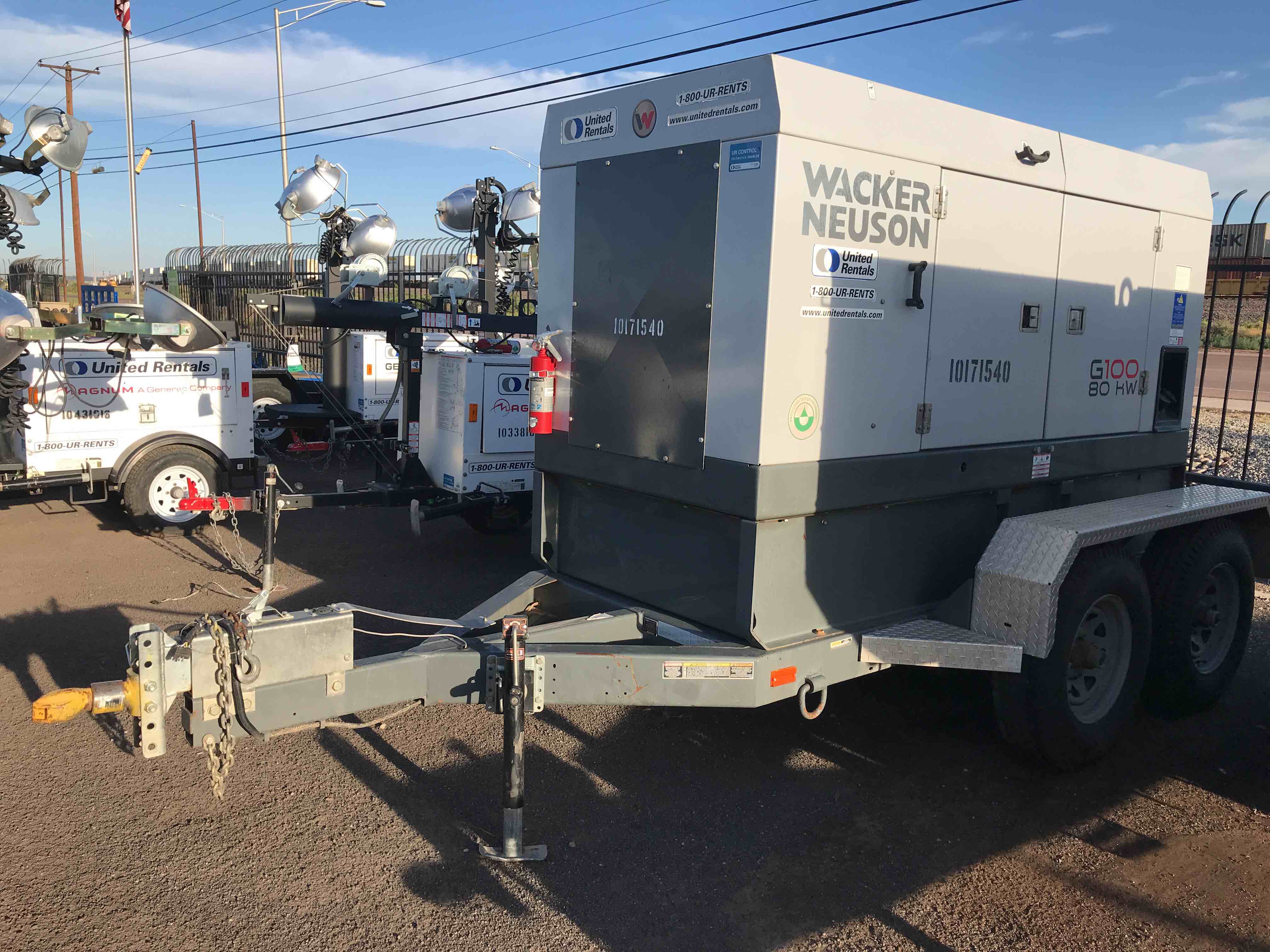 Used 2013 Wacker Neuson G 100 Diesel Generator For Sale in Midland, TX ...