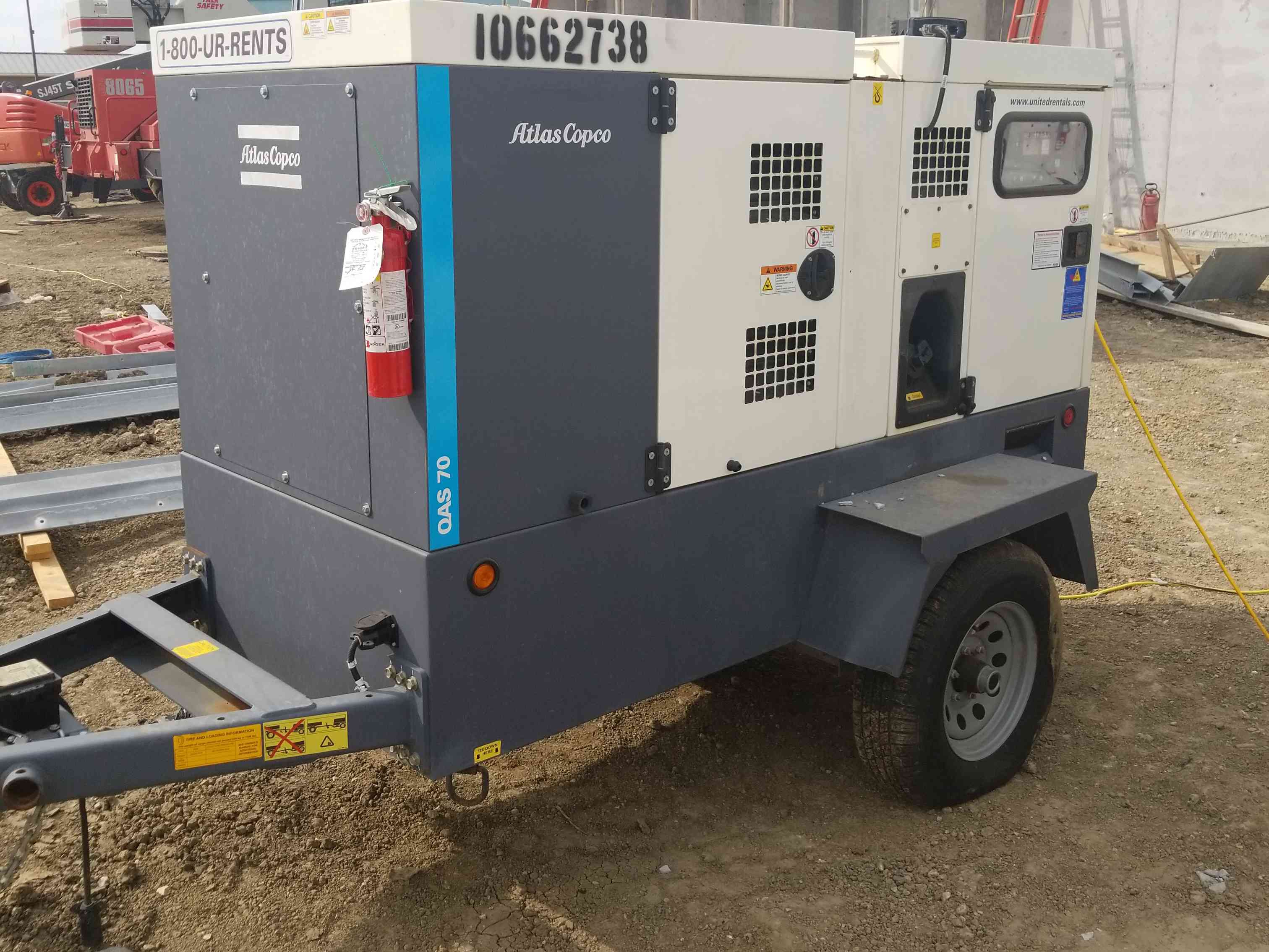 Used 2017 Atlas Copco QAS70 Diesel Generator For Sale in Saint Joseph ...
