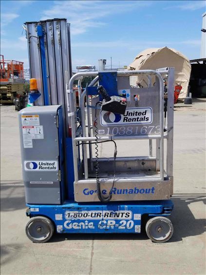 Used 2015 Genie GR-20 Self-Propelled One-Person Lift For Sale in ...